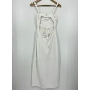Stitch + Feather | Dresses | Stitch Feather White Waffle Knit Bustier ...
